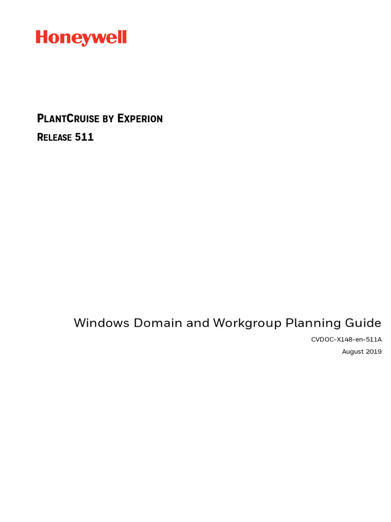 Windows Domain and Workgroup Planning Guide CVDOC X148 en 511A | PDF