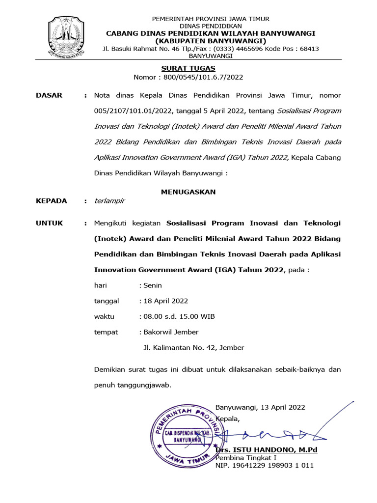 0545 - ST Inotek Dan IGA-edit Hari Wahyudi | PDF