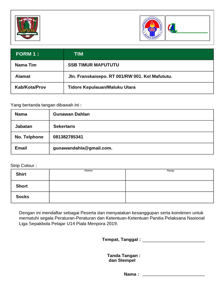 Formulir Dan DSP | PDF