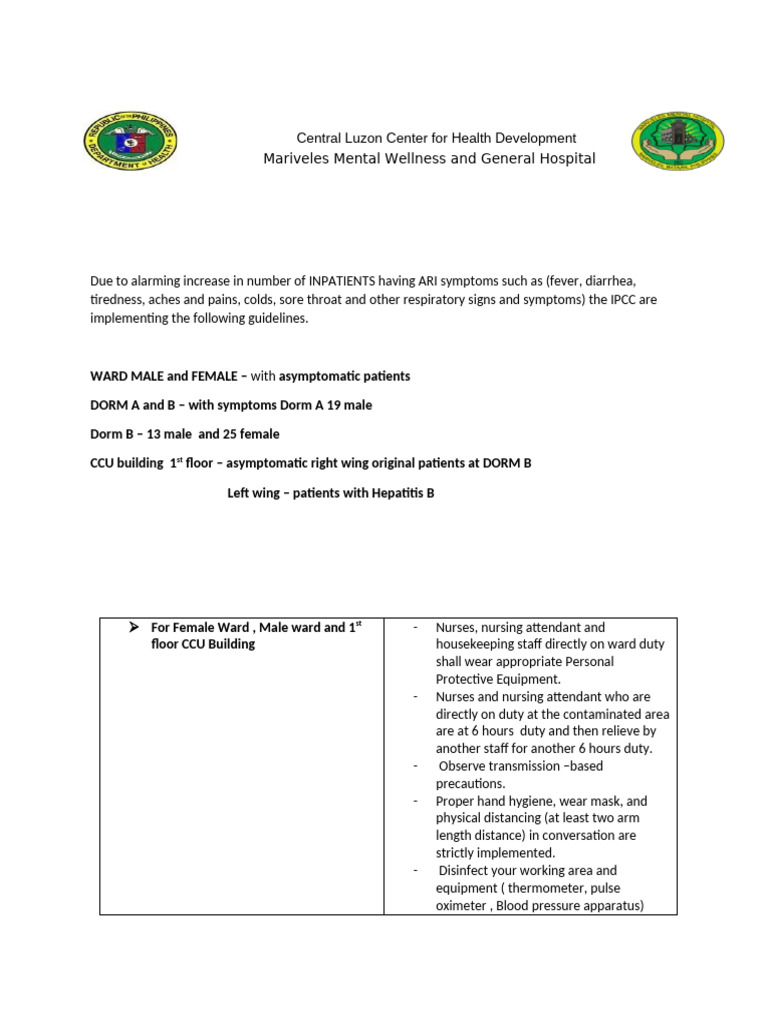 Ward Guidelines | PDF