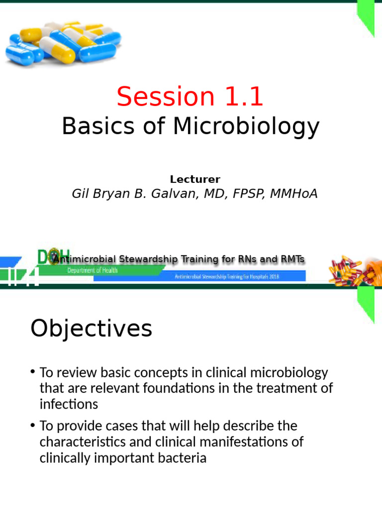 Track C - Session 1.1 Basics of Microbiology | PDF
