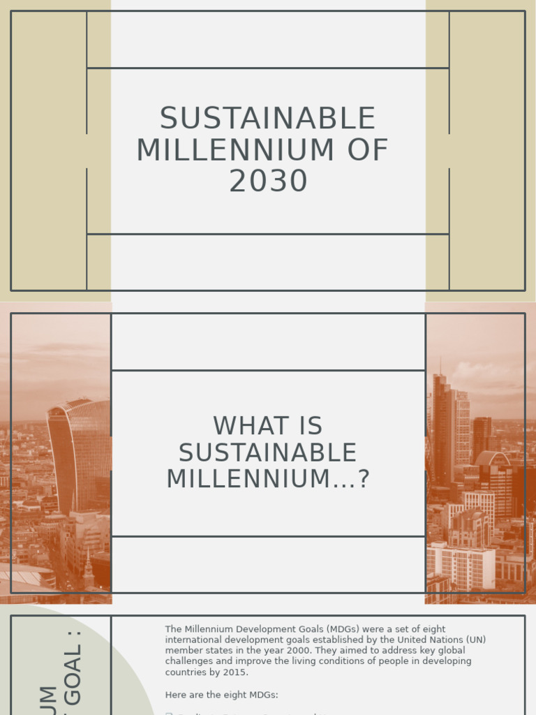 Sustainable Millennium of 2030 | PDF