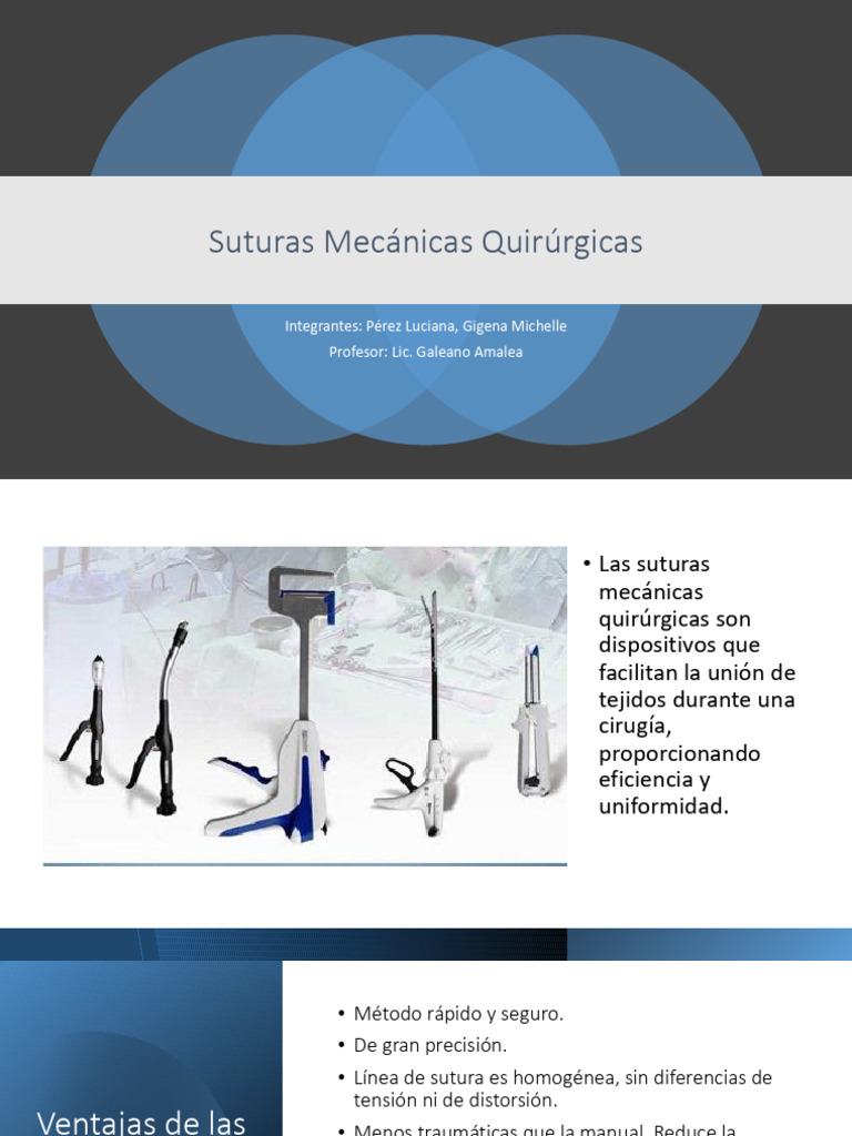 Suturas Mecánicas Quirúrgicas TICs2 | PDF