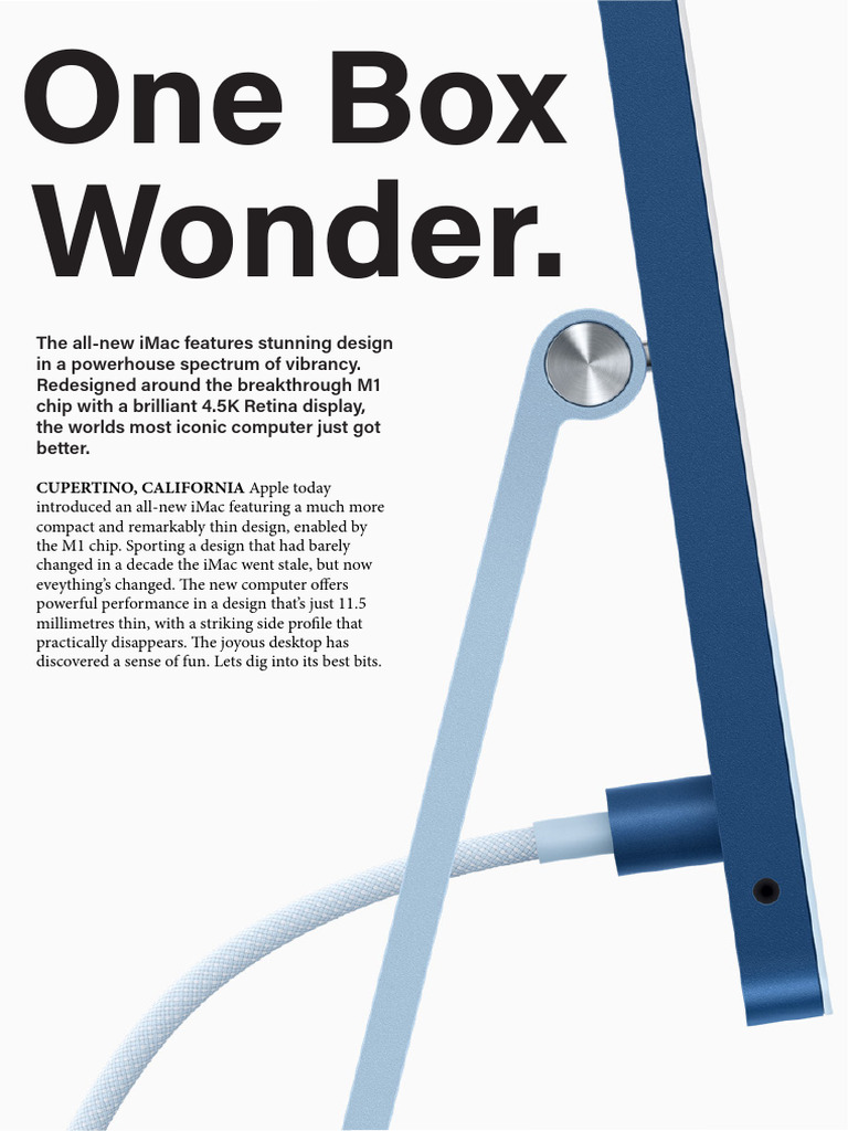 IMac Magazine Spread | PDF