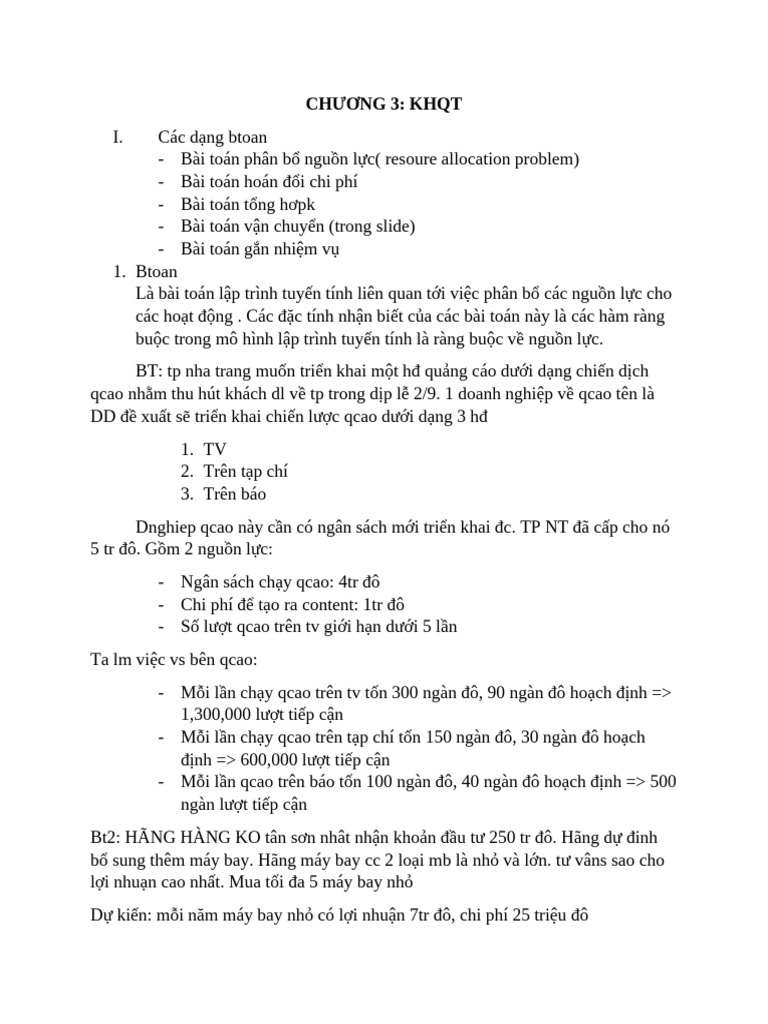 KHQT Sáng T4 | PDF