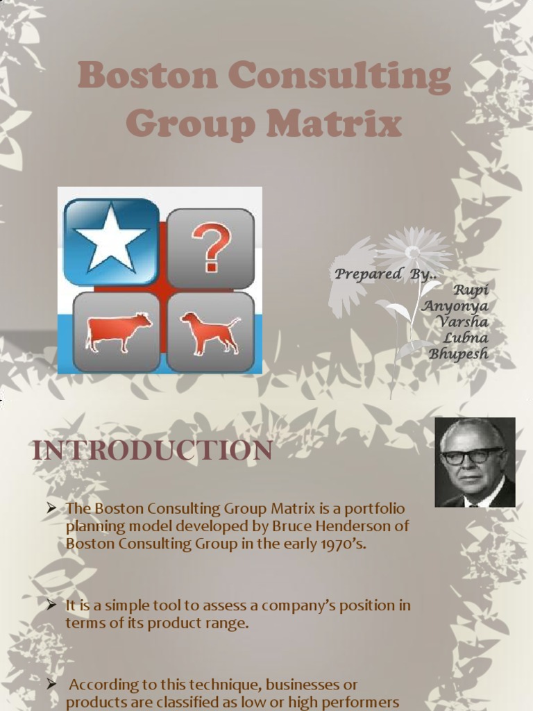 Boston Consulting Group Matrix | Download Free PDF | Business Economics ...