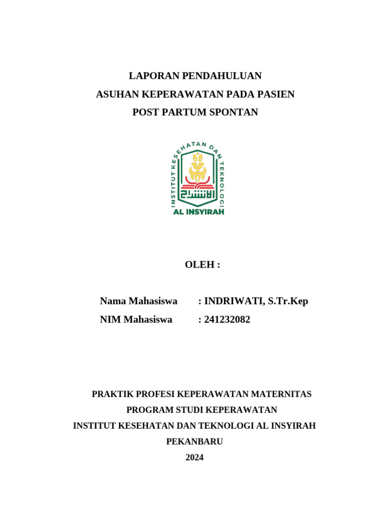 LP POST PARTUM SPONTAN | PDF