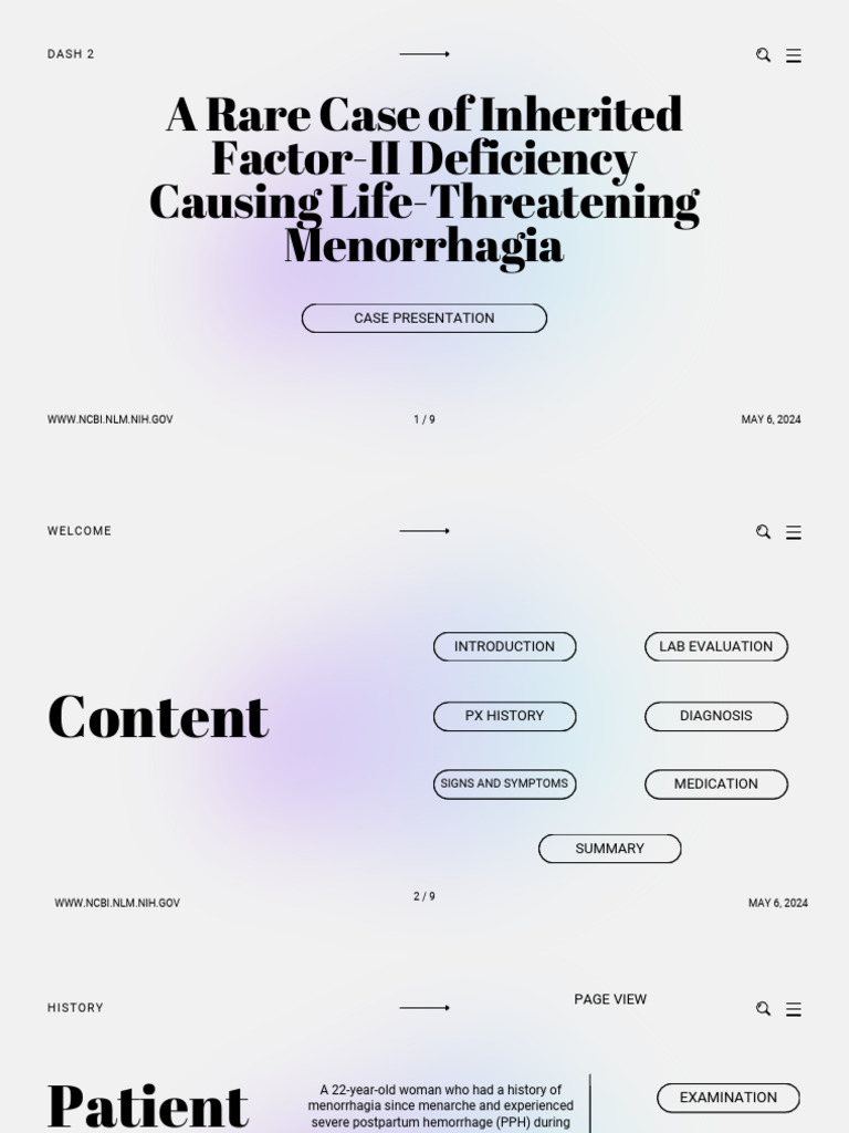A Rare Case of Inherited Factor II Deficiency Cause Life Threatening ...