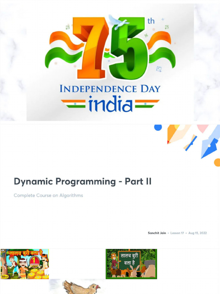Dynamic Programming Part II With Anno | PDF