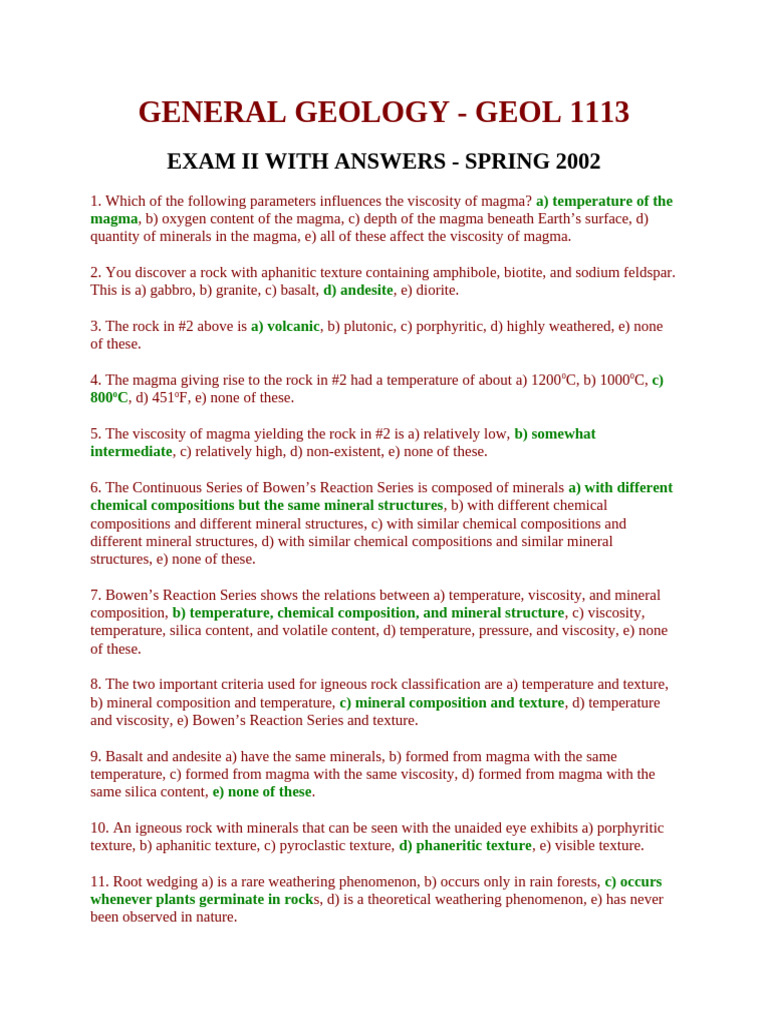 Ibrahim Safi GENERAL GEOLOGY 2 | PDF