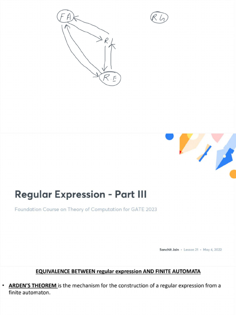 Regular Expression Part Iii With Anno Pdf 