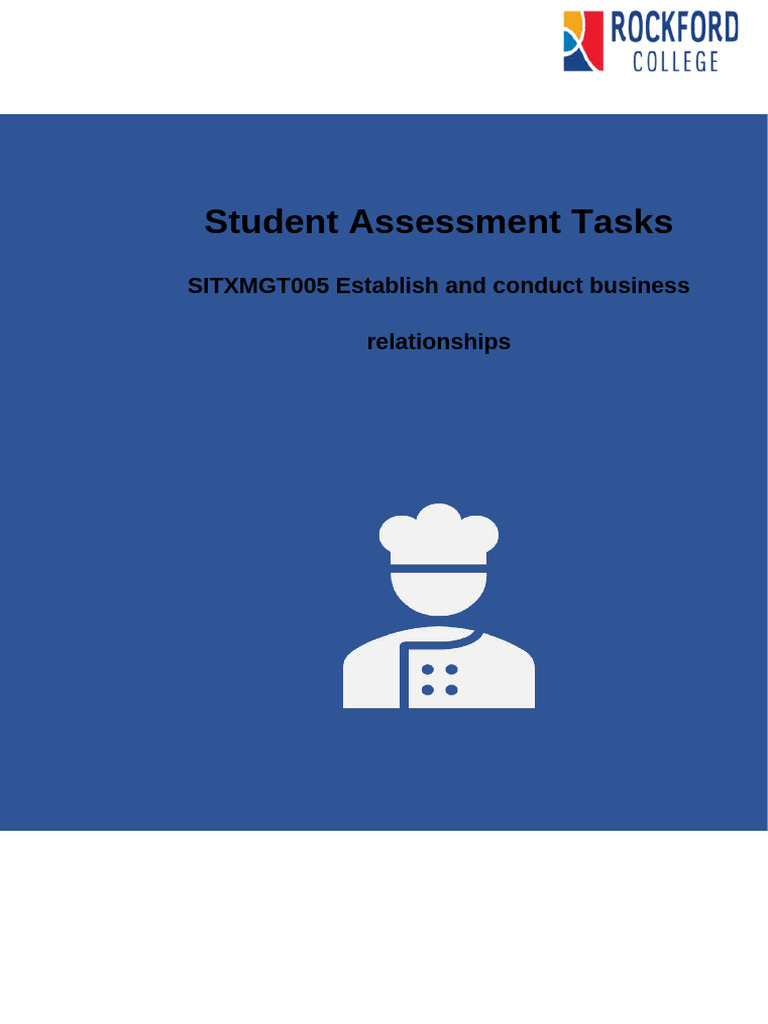 SITXMGT005 Student Assessment Tasks | PDF | Negotiation | Communication