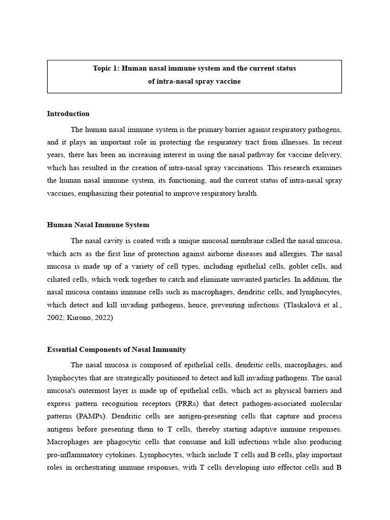 Immunology Final Project - Nguyen Ha Linh Tu (200106) | PDF