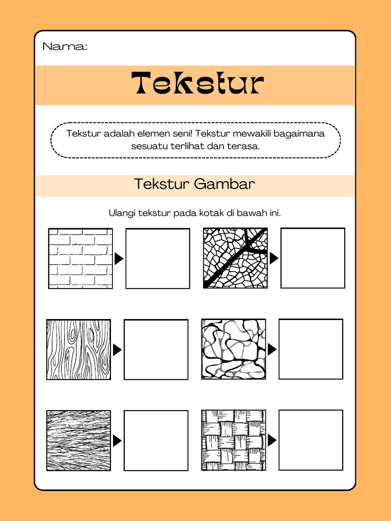 LKPD Unsur Seni Rupa Tekstur | PDF