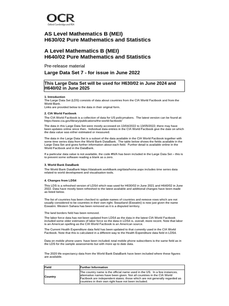 Large Data Set 7 2024 Series | PDF Large Data Set 7 2024 Series | PDF