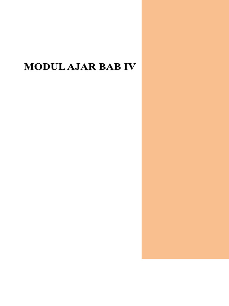 Modul Ajar Bab IV Pp1 | PDF