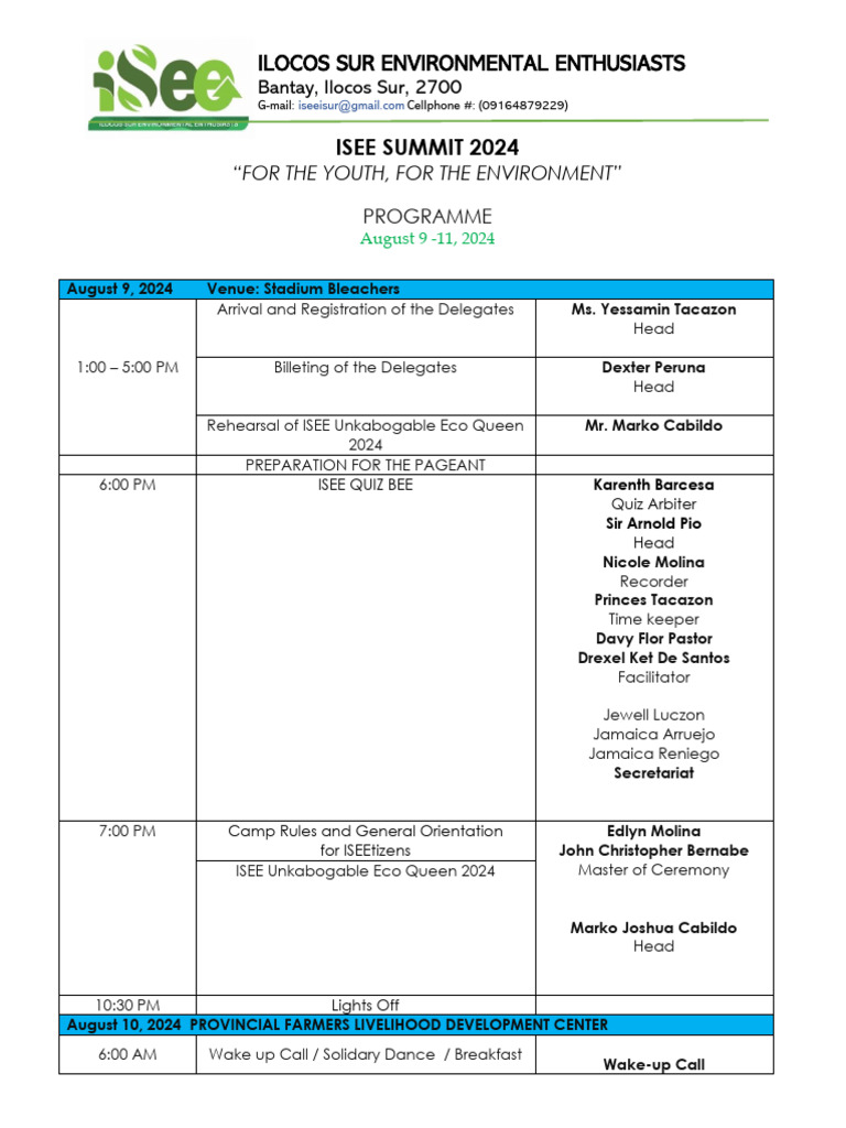 Summit Program 2024 | PDF