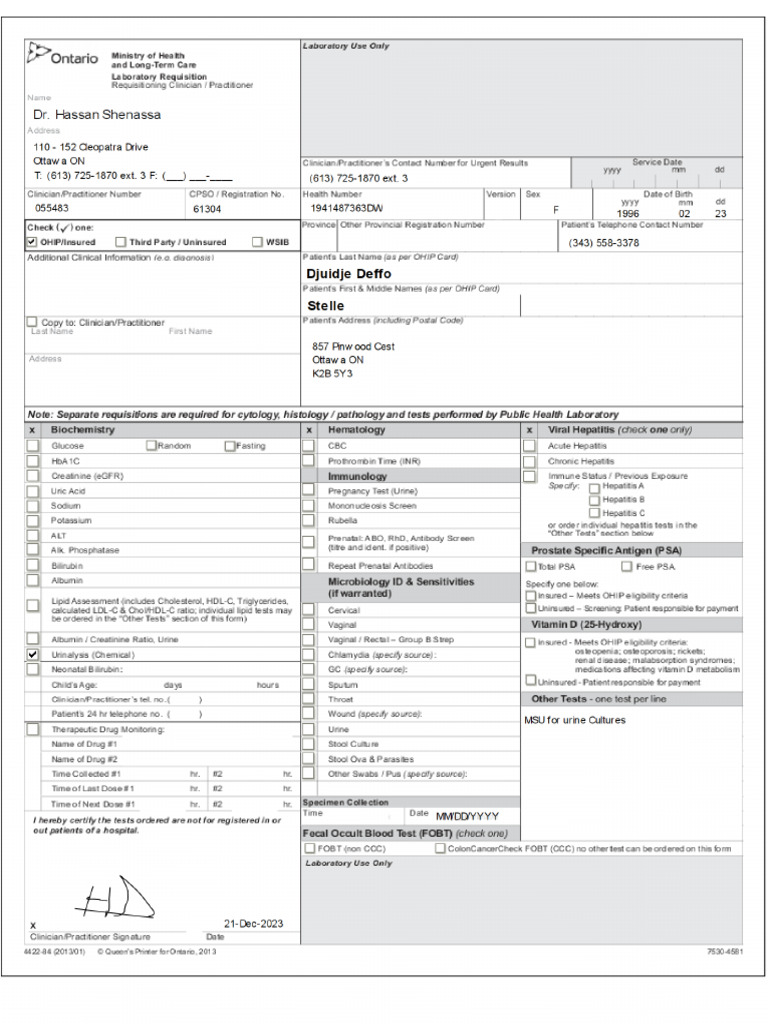 21 Dec 2023 Lab Req Blank Cl Pdf