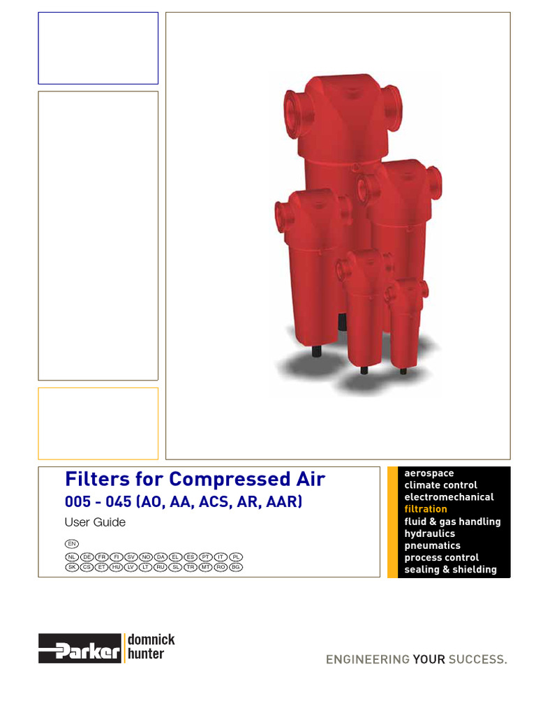 Compressed Air Filter User Guide | PDF | Filtration | Water Purification