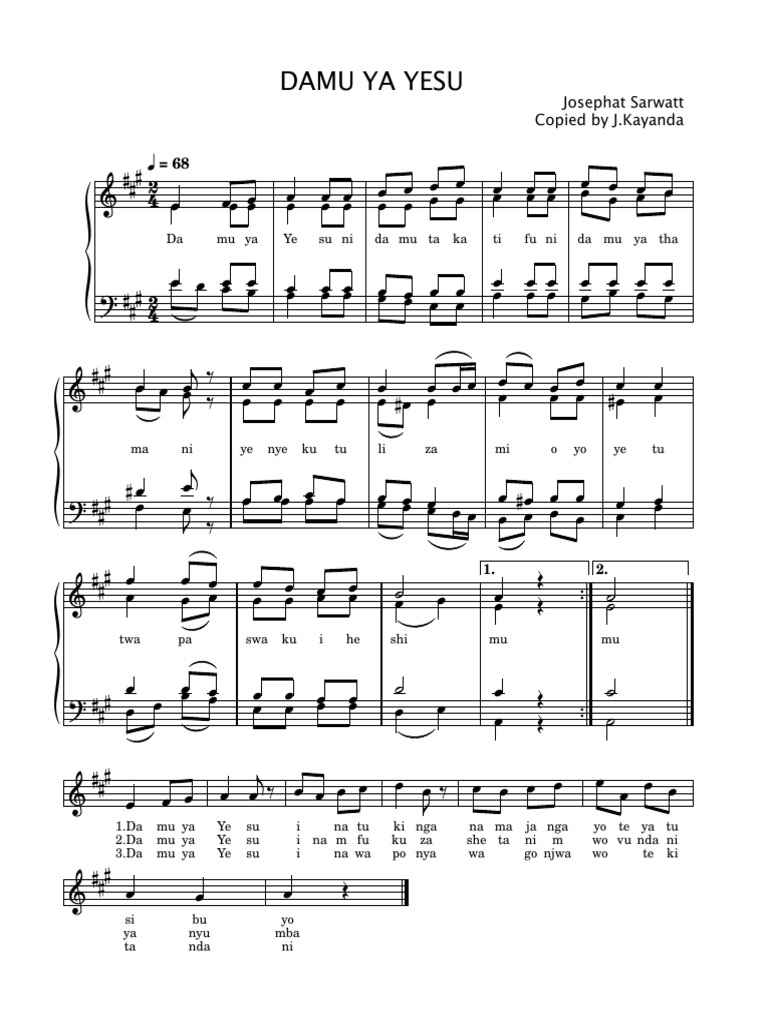 Damu Ya Yesu | PDF