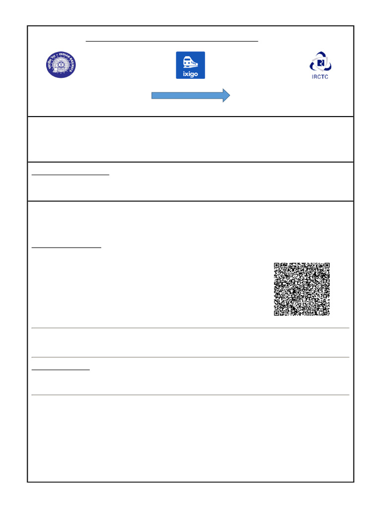 Electronic Reservation Slip (ERS) : 2862391222 15708/asr Kir Express Ac ...