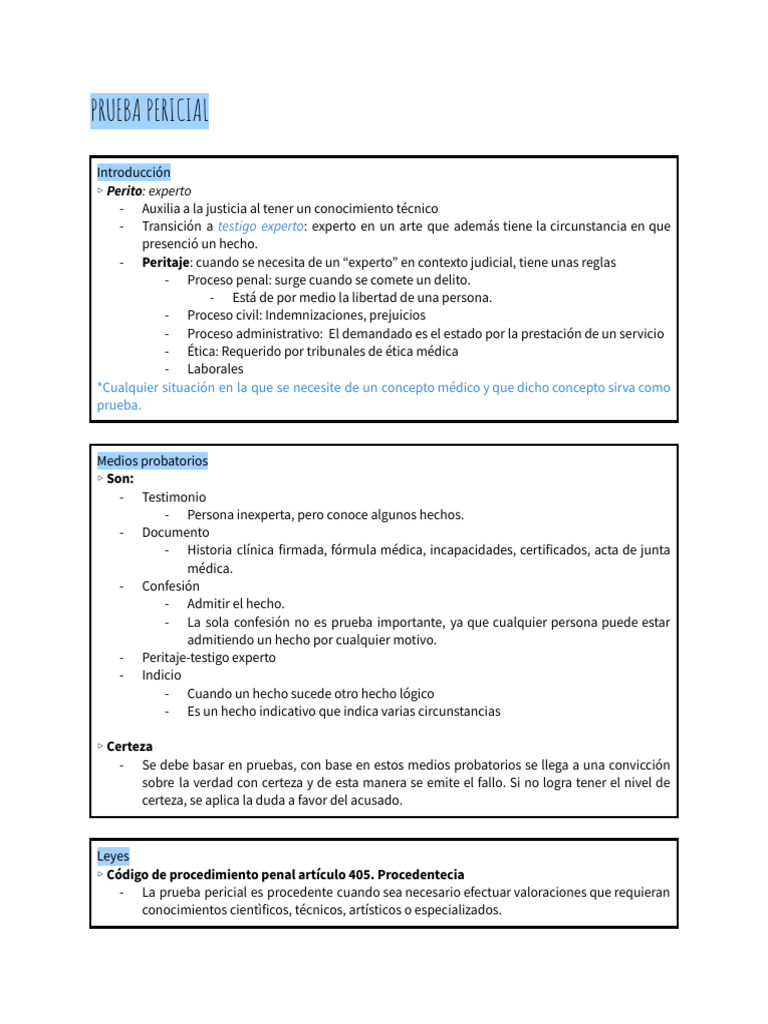 Prueba Pericial | PDF
