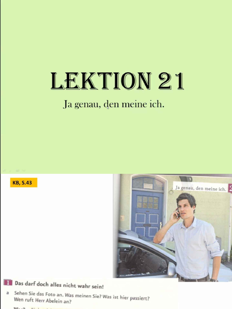 Lektion 21 | PDF