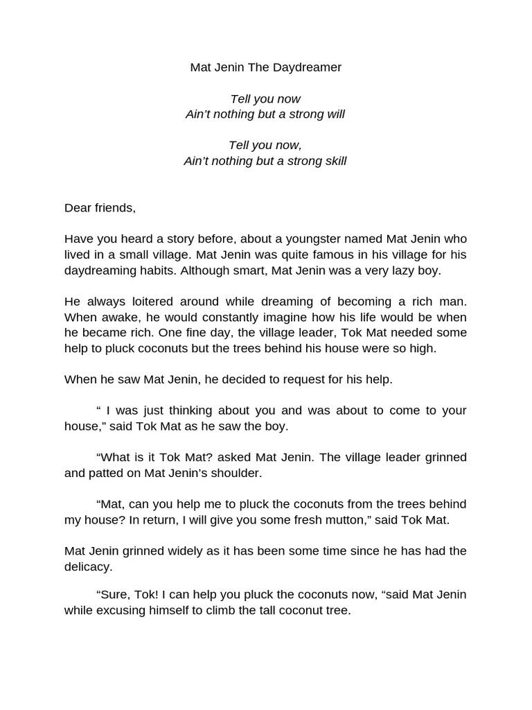 Mat Jenin version 3 | PDF