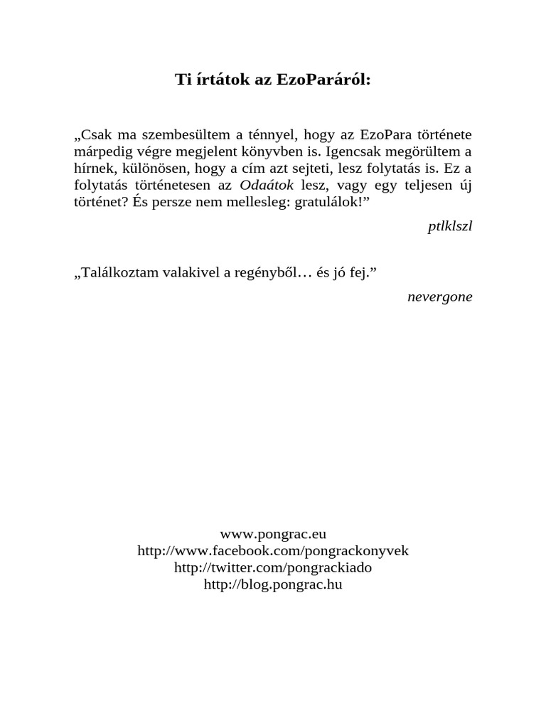 Boszormenyi Macho Ezopara 3 Konyv | PDF