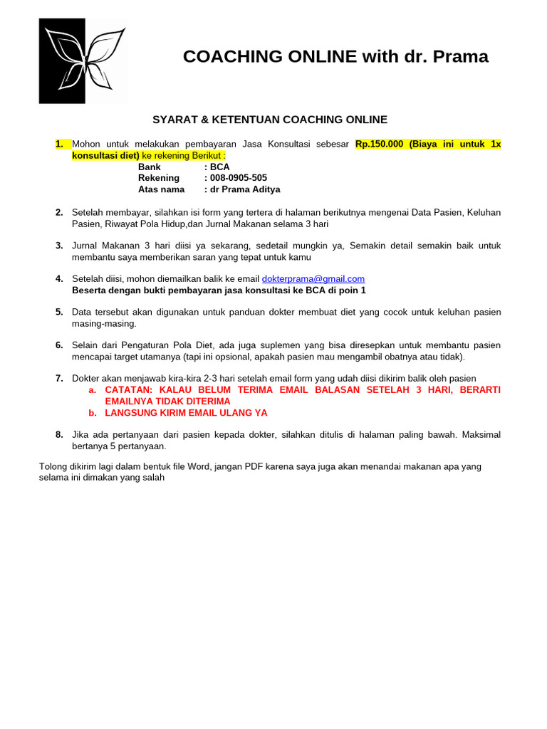 Form Coaching Online | PDF