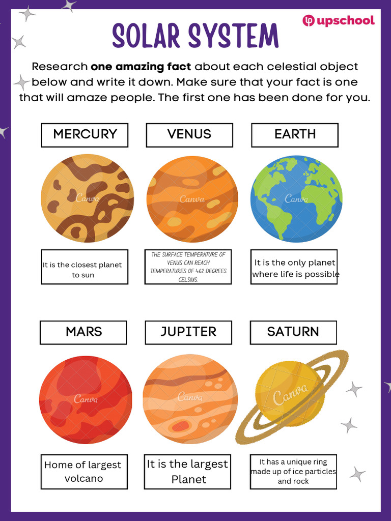 Solar System Vocabulary Science Worksheets For Kids | PDF | Science ...