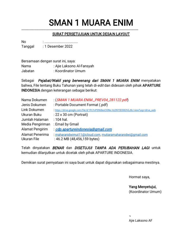 SKCL Sman 1 Muara Enim | PDF