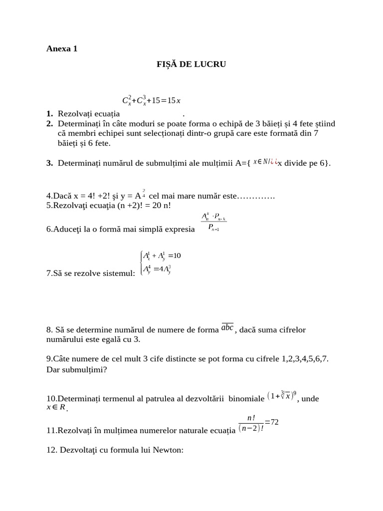 Fisa de Lucru Descarcari | PDF