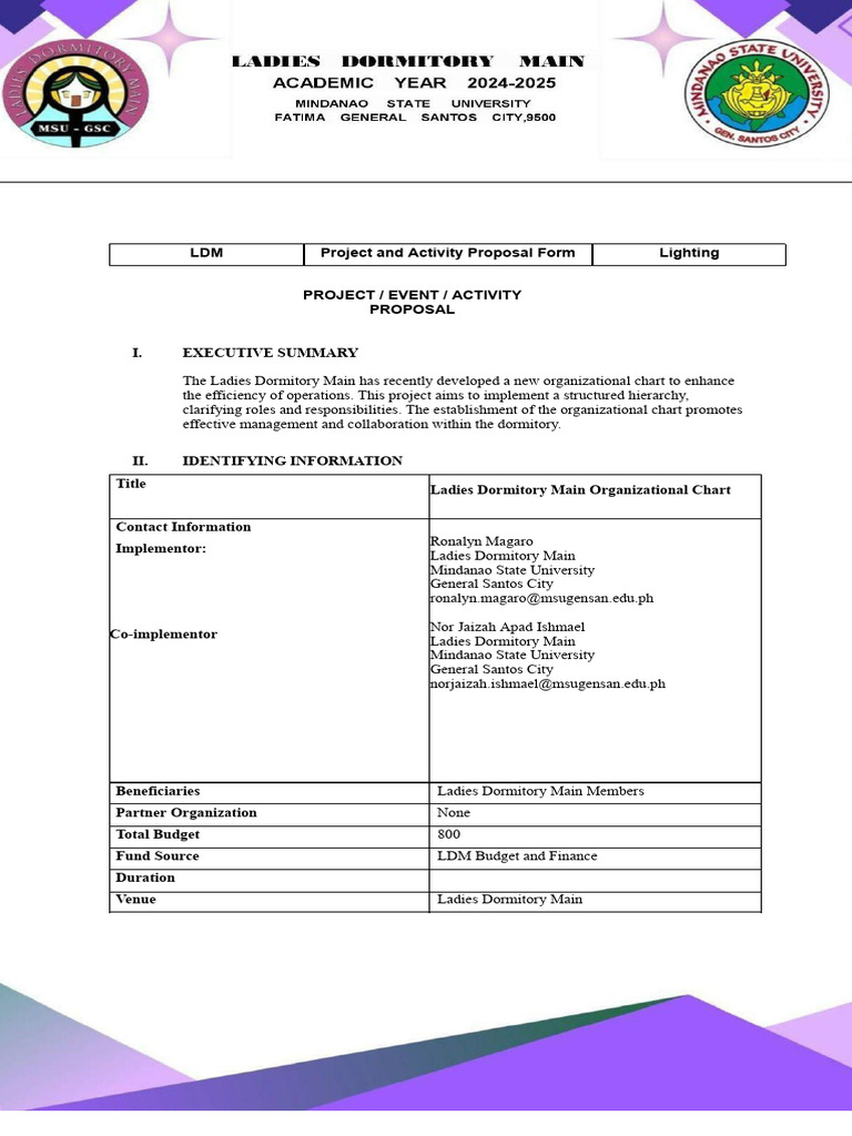 Org Chart Proposal | PDF