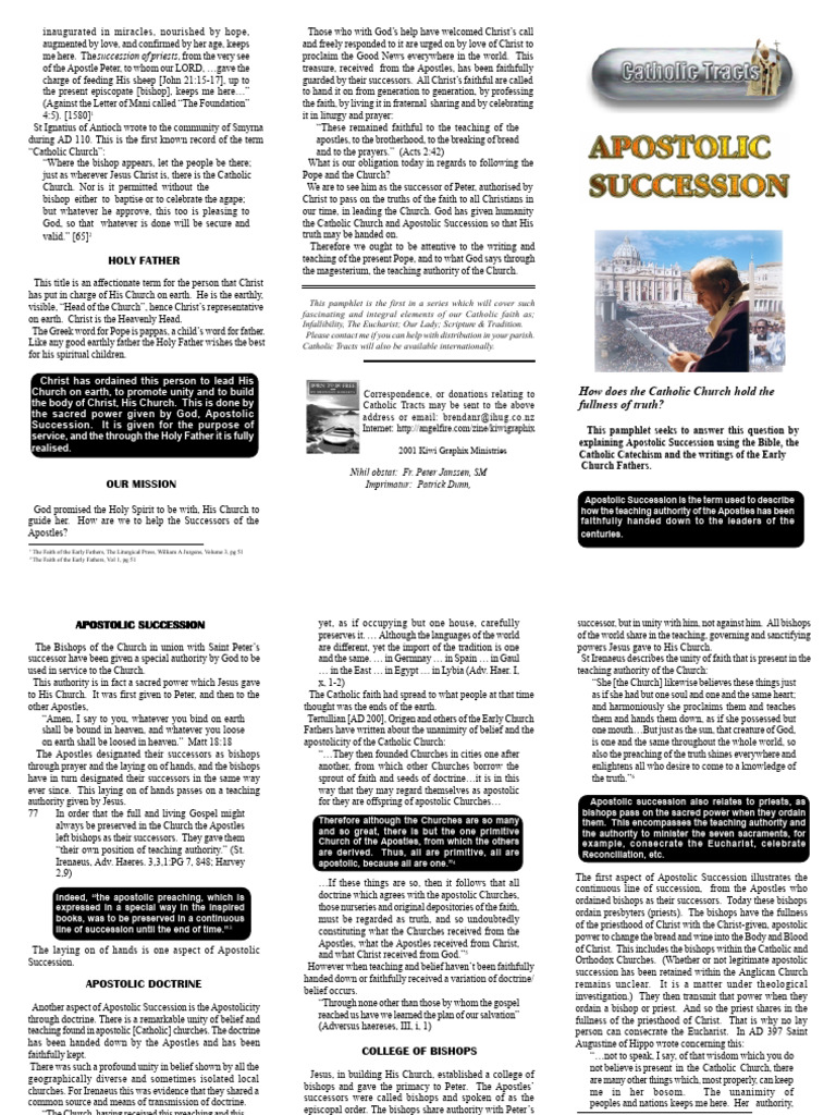 Apostolic Succession | PDF
