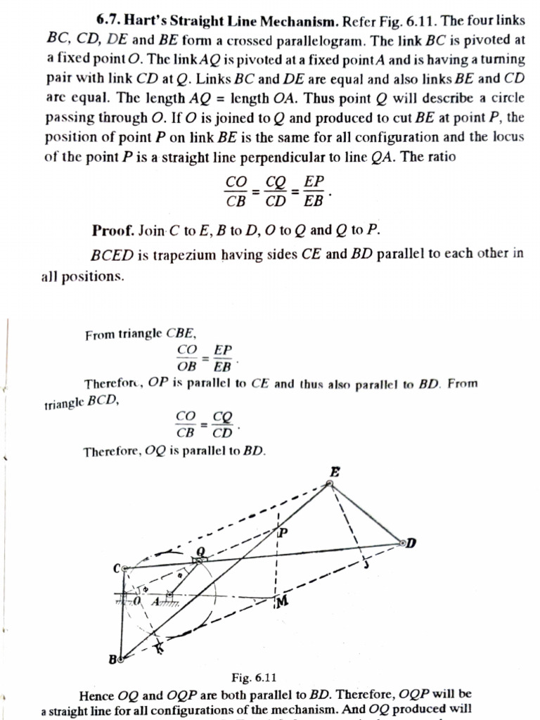 Straight Line Mechanism | PDF