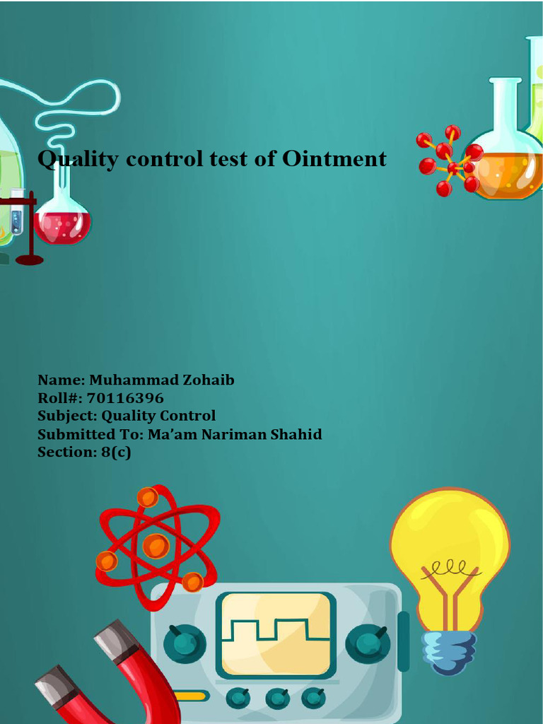 Quality Control Test of Ointment | PDF