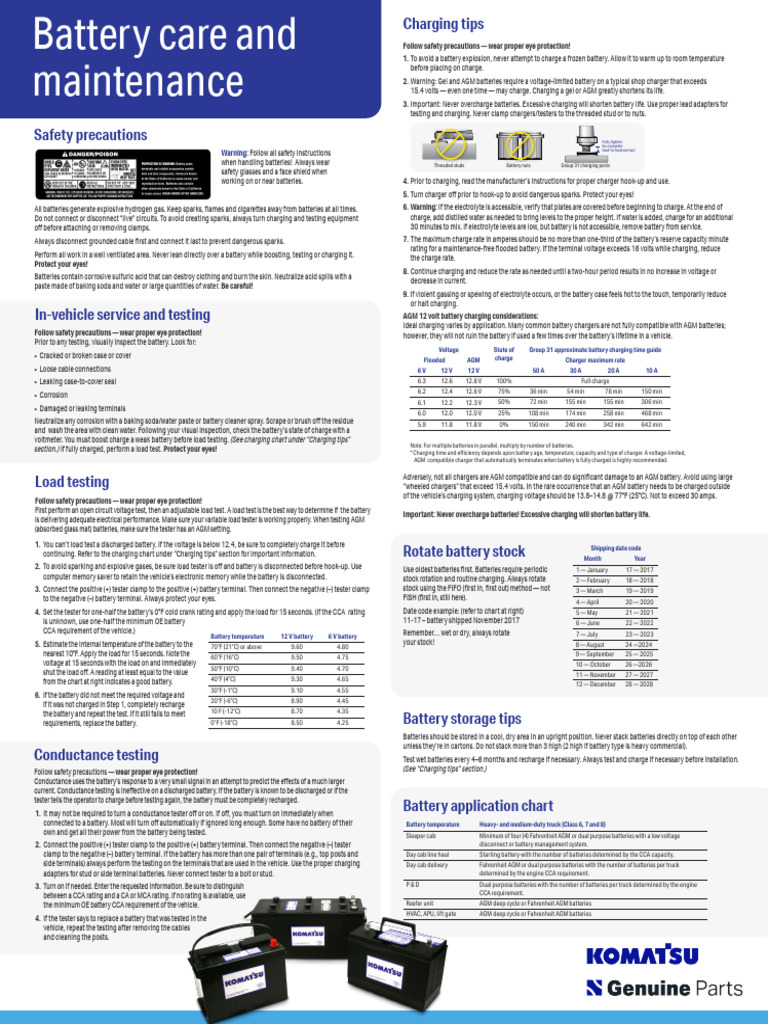 Batteries KOM0407 Poster English EN-KOM0407POSTER01-1221-V1 | PDF