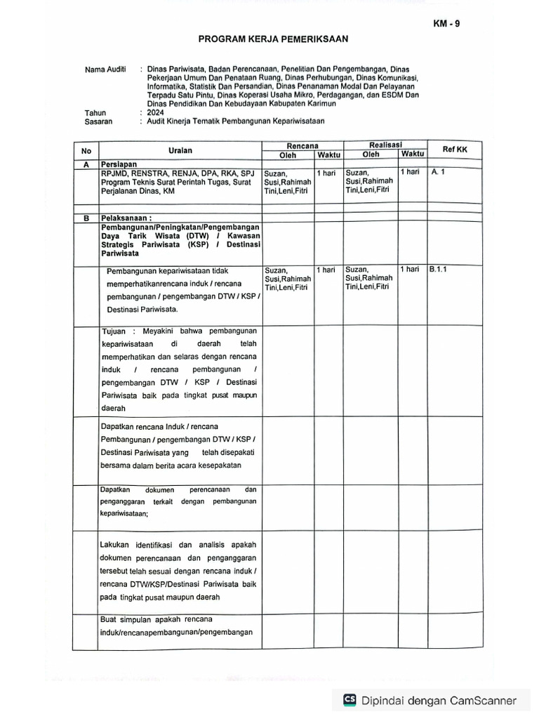 KM 9 PKA Kinerja Tematik | PDF