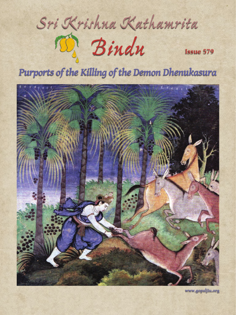 Bindu 579 Balaram Kills Dhenuka | PDF | Vaishnavism | Bhagavata Purana