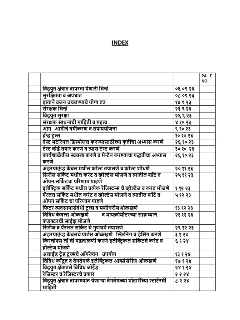 PRACTICAL Index Et JR | PDF