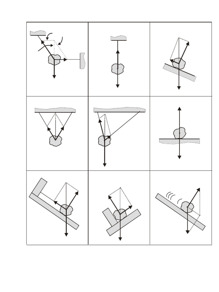 Free Body Diagram WS1 - Solutions | PDF
