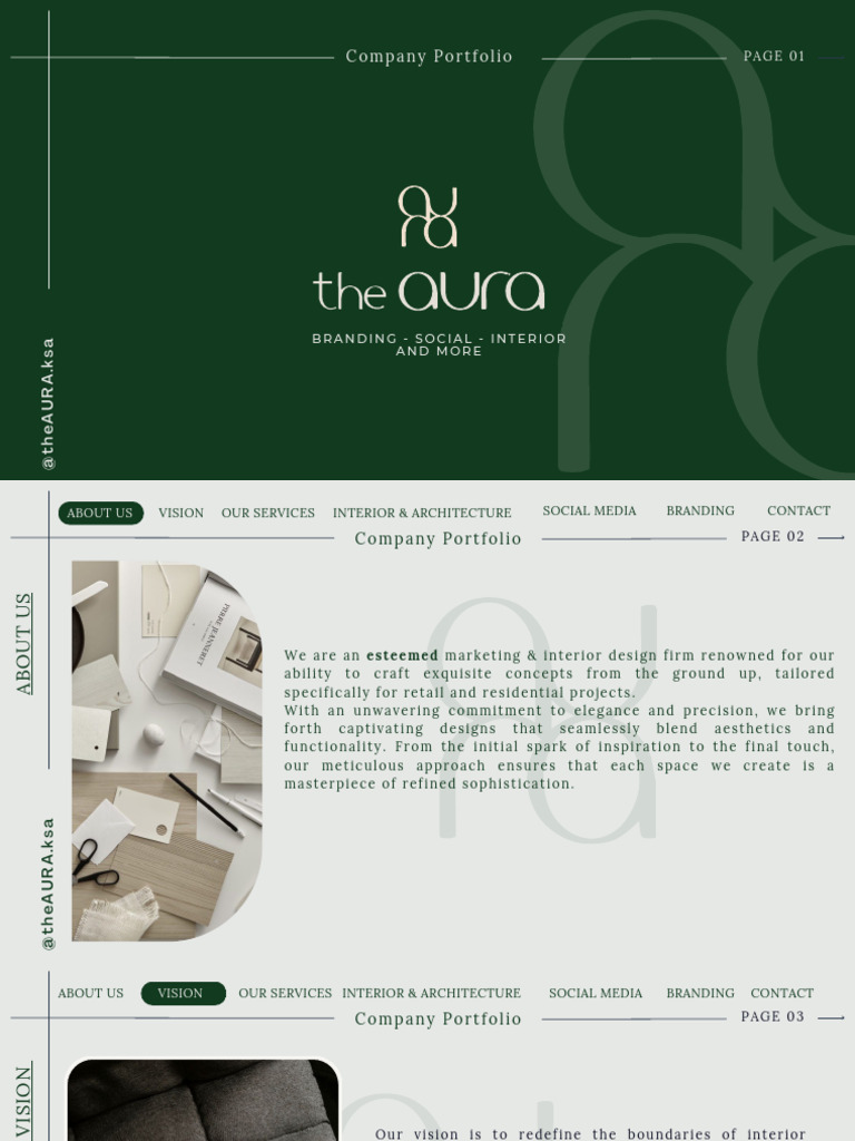 Aura Design Portfolio | PDF