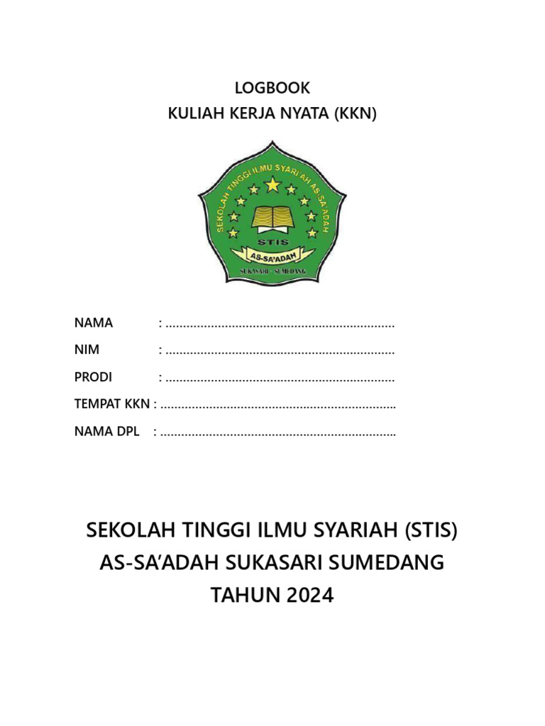 Logbook KKN Genap 2024 | PDF