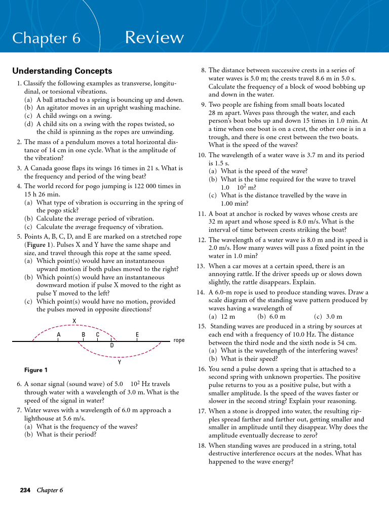 Nelson Physics 11 Chapter 6 Review | PDF