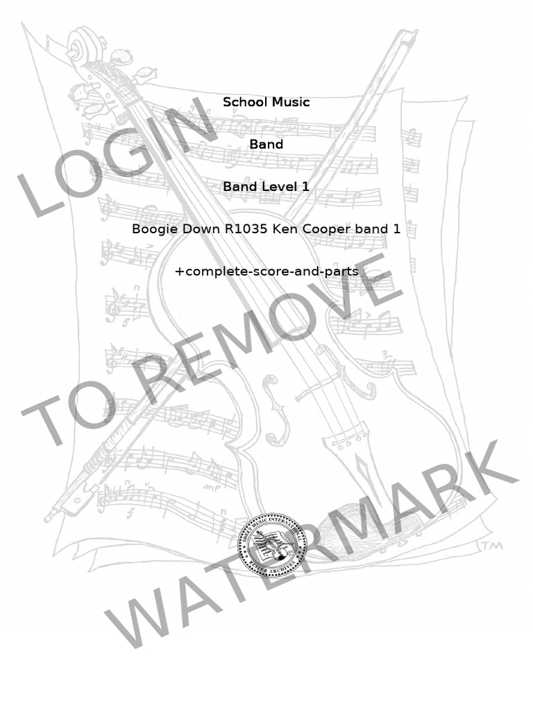 Boogie down complete-score-and-parts | PDF