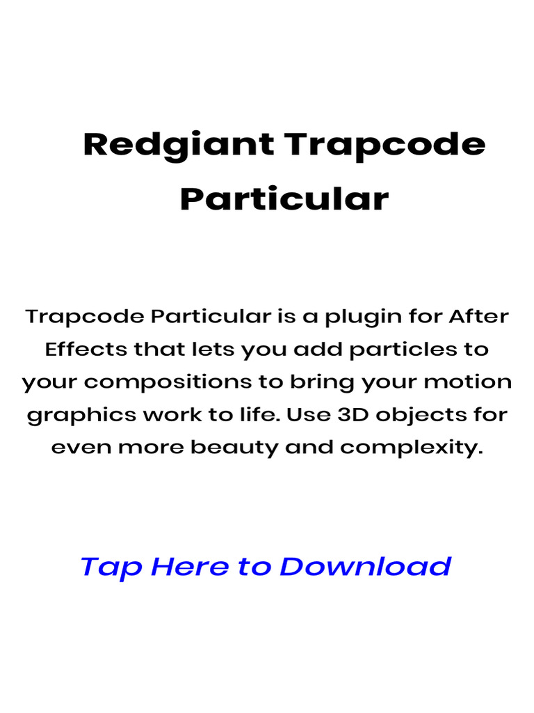 After Effects Plugins | PDF