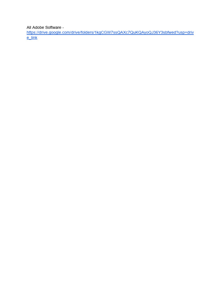 All Adobe Software | PDF