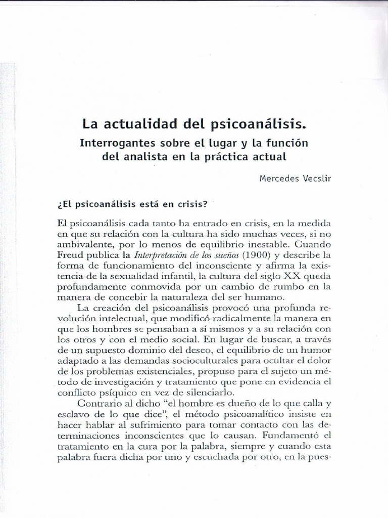 231-253 La Actualidad Del Psicoanalisis | PDF