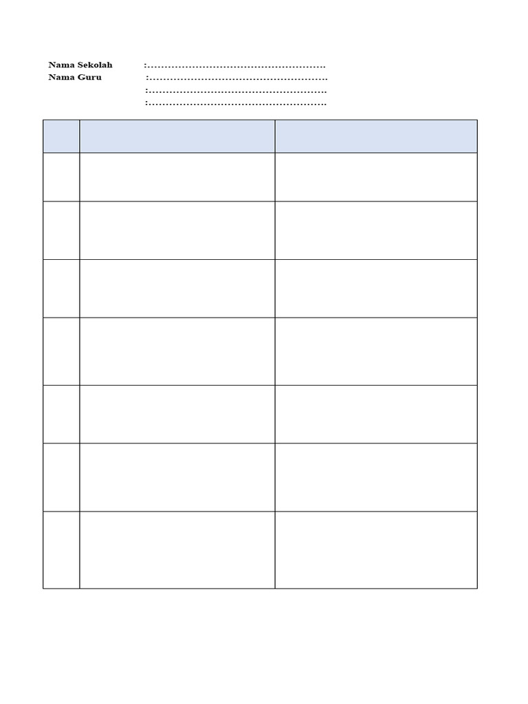 Daftar Pertanyaan Pra Dan Pasca Observasi 2024 | PDF